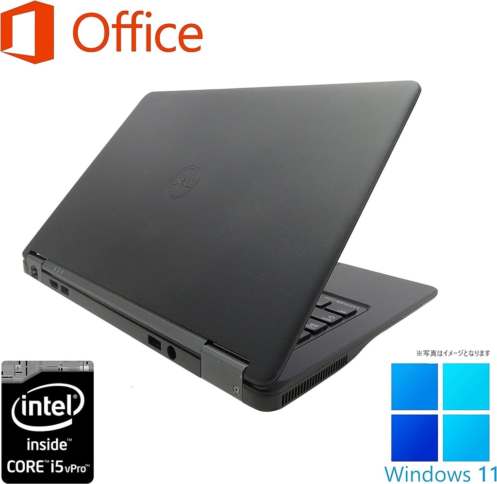DELL ノートPC latitude E7250/12.5型/MS Office H&B 2019/Win 11 Pro/Core i5-5300U/WEBカメラ/WIFI ...